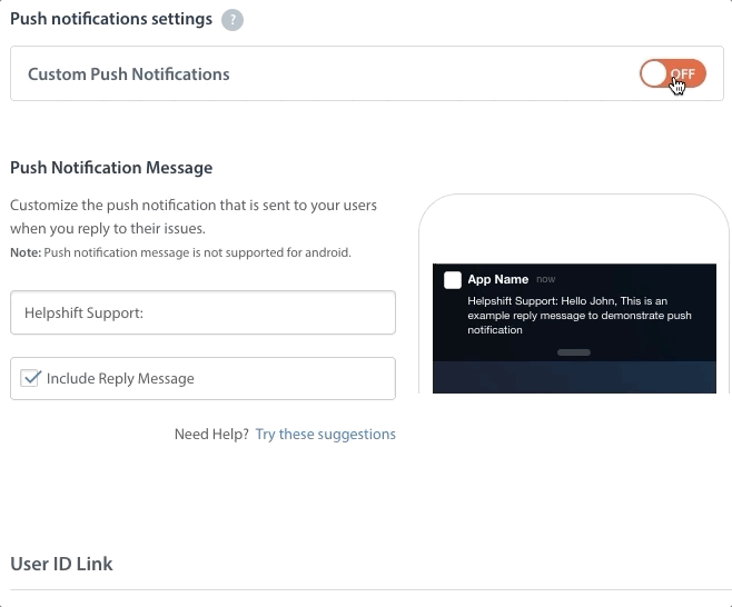 Guide Creating Custom Push Notifications Helpshift Knowledge Base Helpshift Knowledge Base