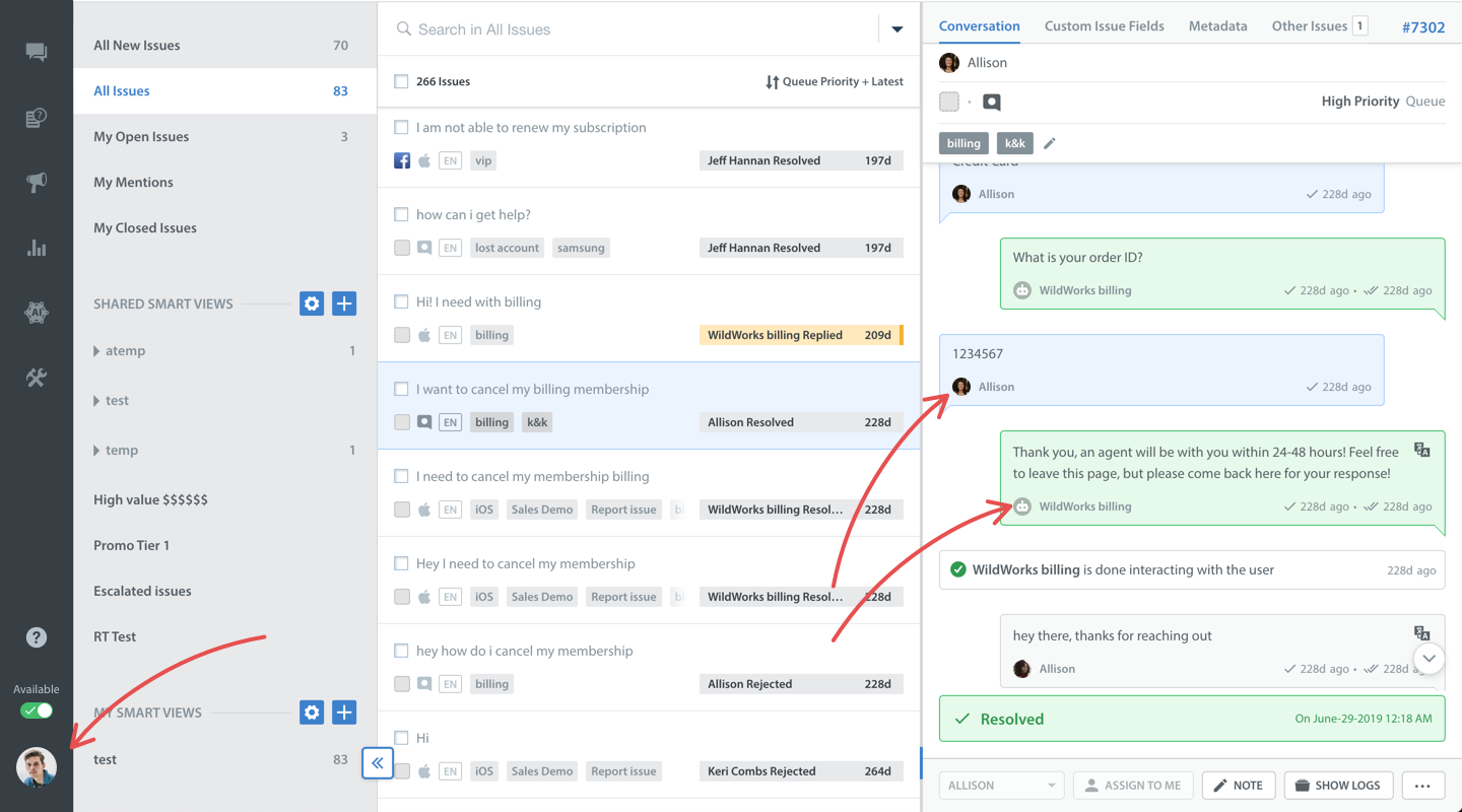 How do I show Agent or Bot avatars in the Helpshift Messaging ...
